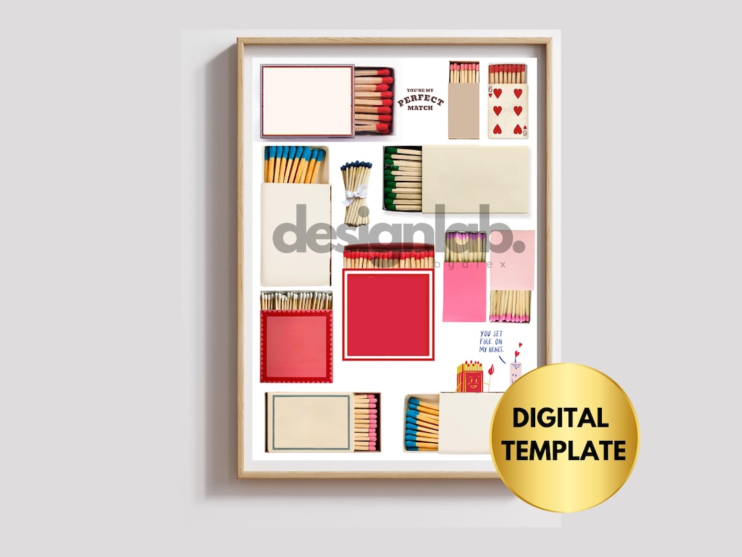 Matchbox Template - Download and Personalise With You Own Memories on ...