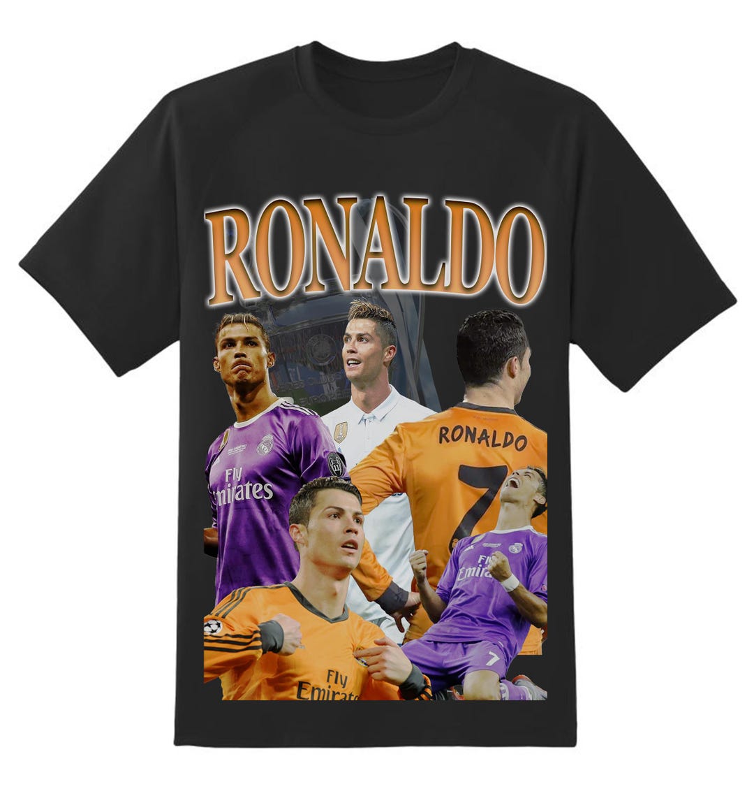 Ronaldo Soccer Graphic Tee - Real Madrid Fan Gift - Unisex Cotton Tee ...