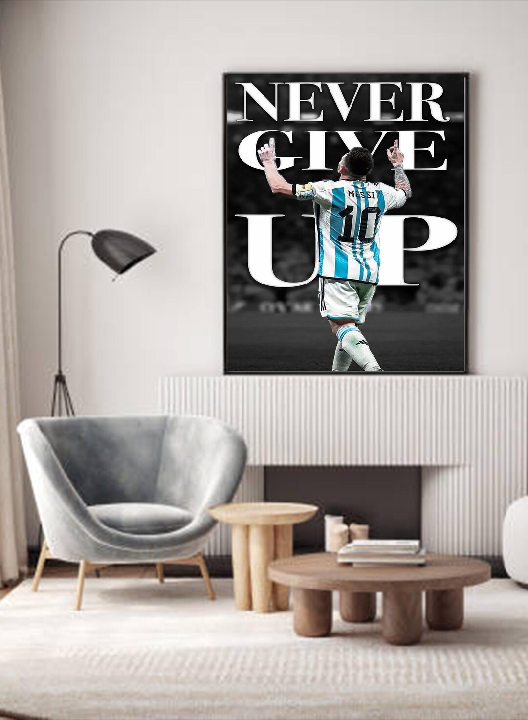 Soccer Inspirational Typography Poster | Modern Football Wall Art ...