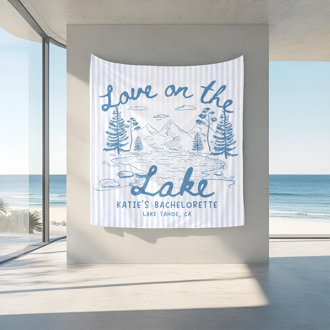 Custom Love on the Lake Bachelorette Party Banner Personalized Lake ...