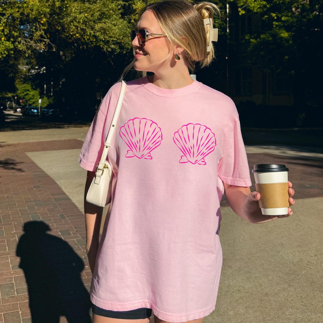 Coquette Seashells Bikini Top Shirt Coastal Granddaughter Tshirt ...