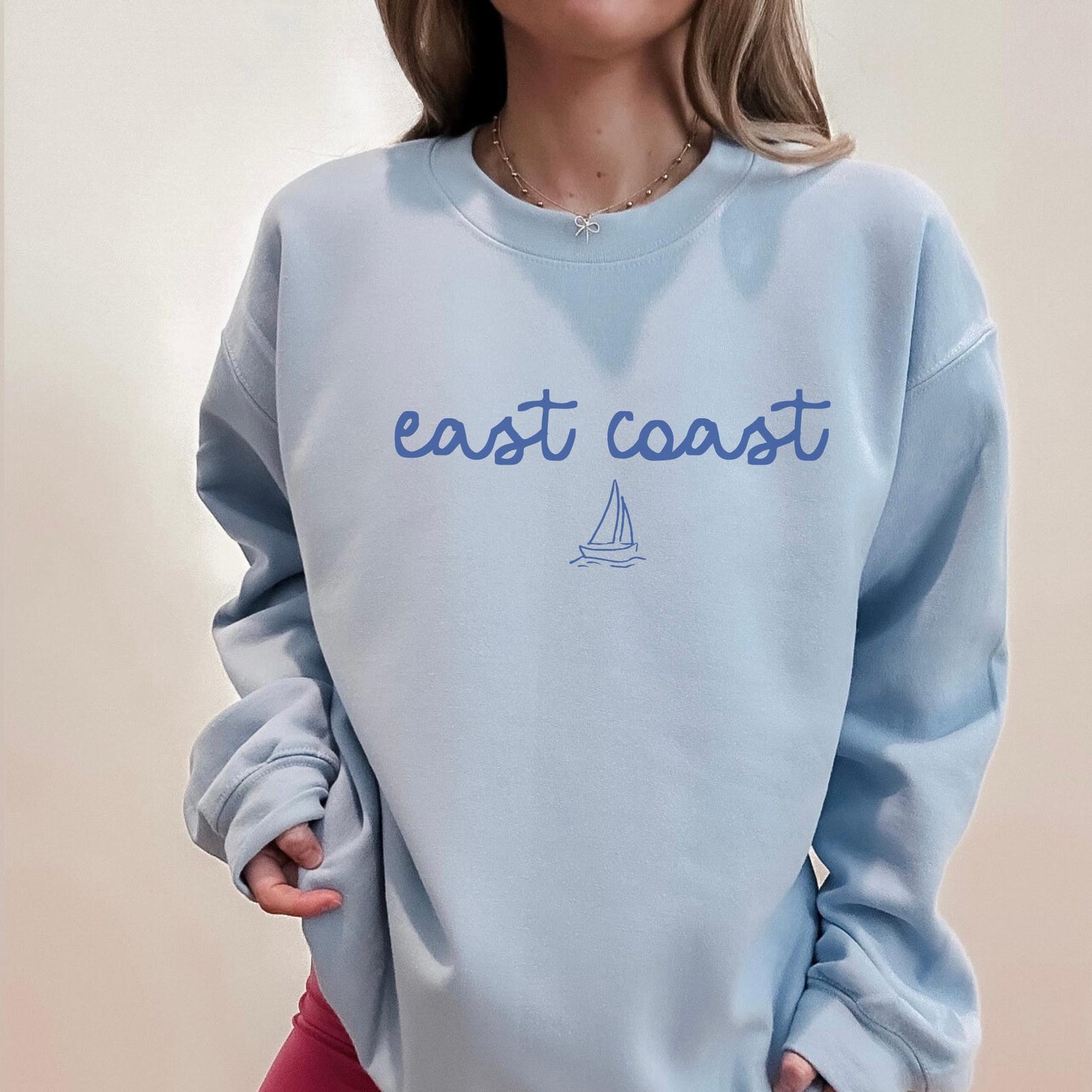 Vintage East Coast Sweatshirt Fisherman Aesthetic Crewneck Preppy ...
