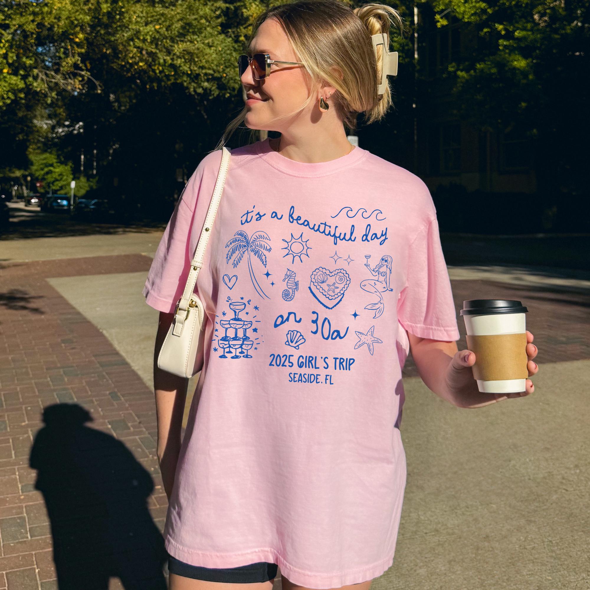Custom 30A Rosemary Beach Girls Trip Shirts Personalized Seaside ...