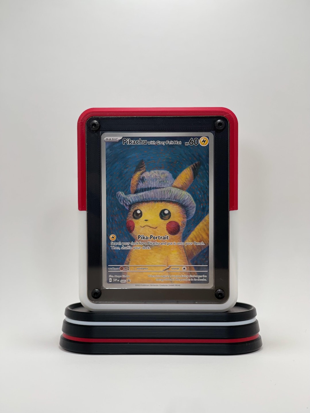 Custom Pokemon Trading Card Display Case – Magnetic Base & Acrylic ...