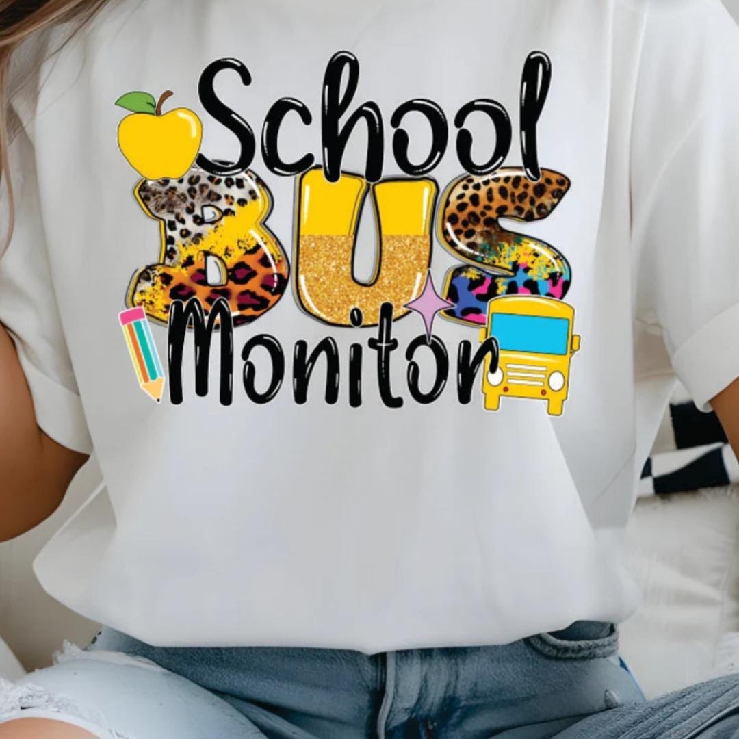 Cozy School Bus Monitor Shirt. Choose Your Style - Tee, Long Sleeve, or ...