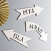 Personalised Name Arrow Wooden Sign - Etsy