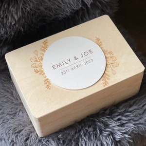 Wedding Memory Keepsake Box - Etsy