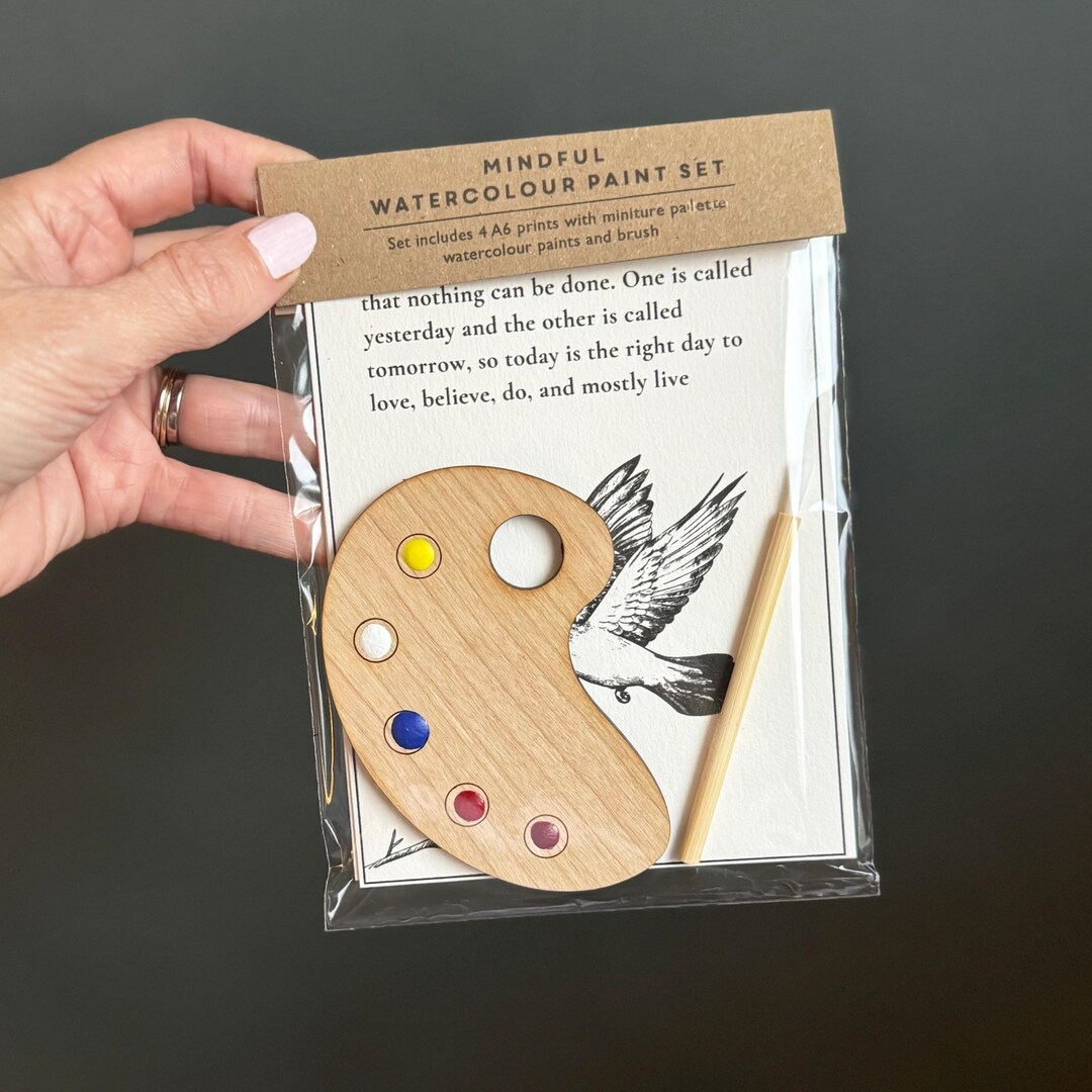 Mindful Quote Mini Watercolour Paint Activity Kit - Etsy