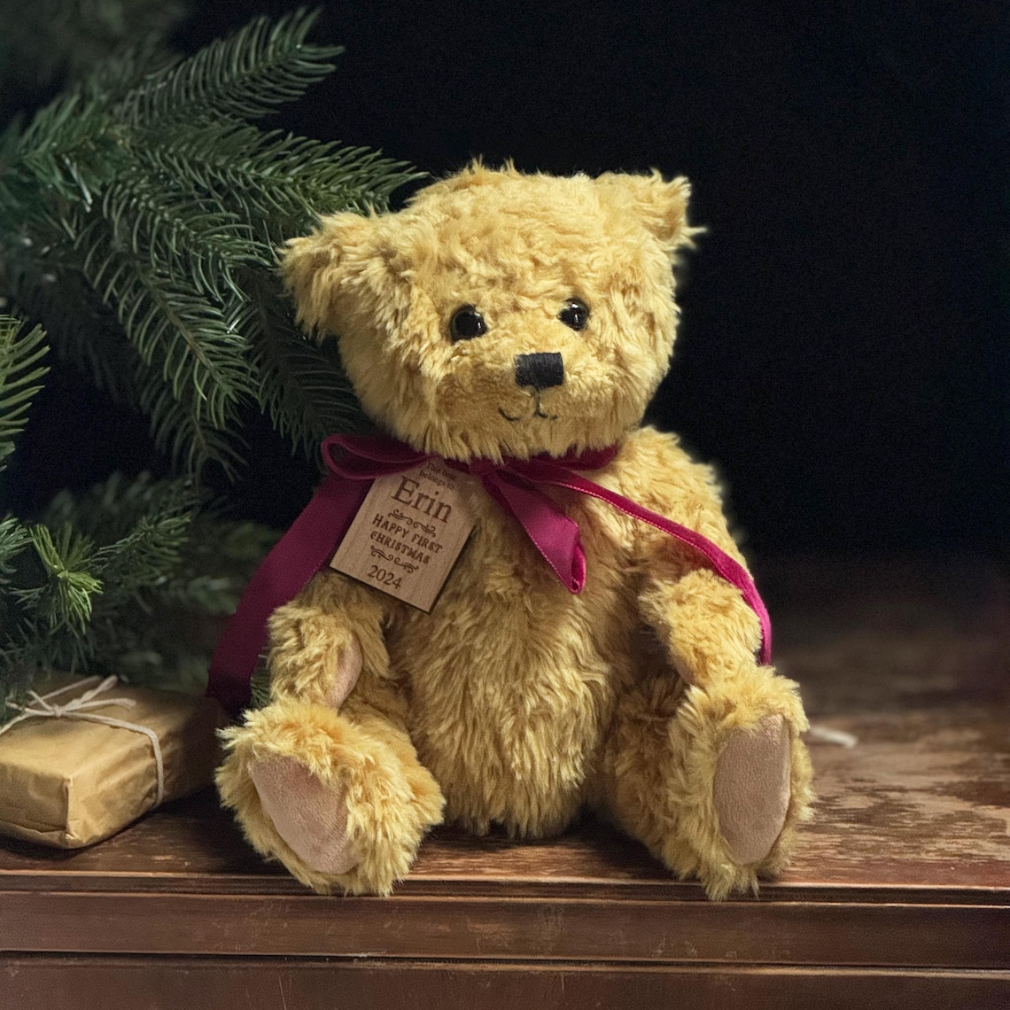 Personalised Traditional Christmas Teddy Bear - Etsy