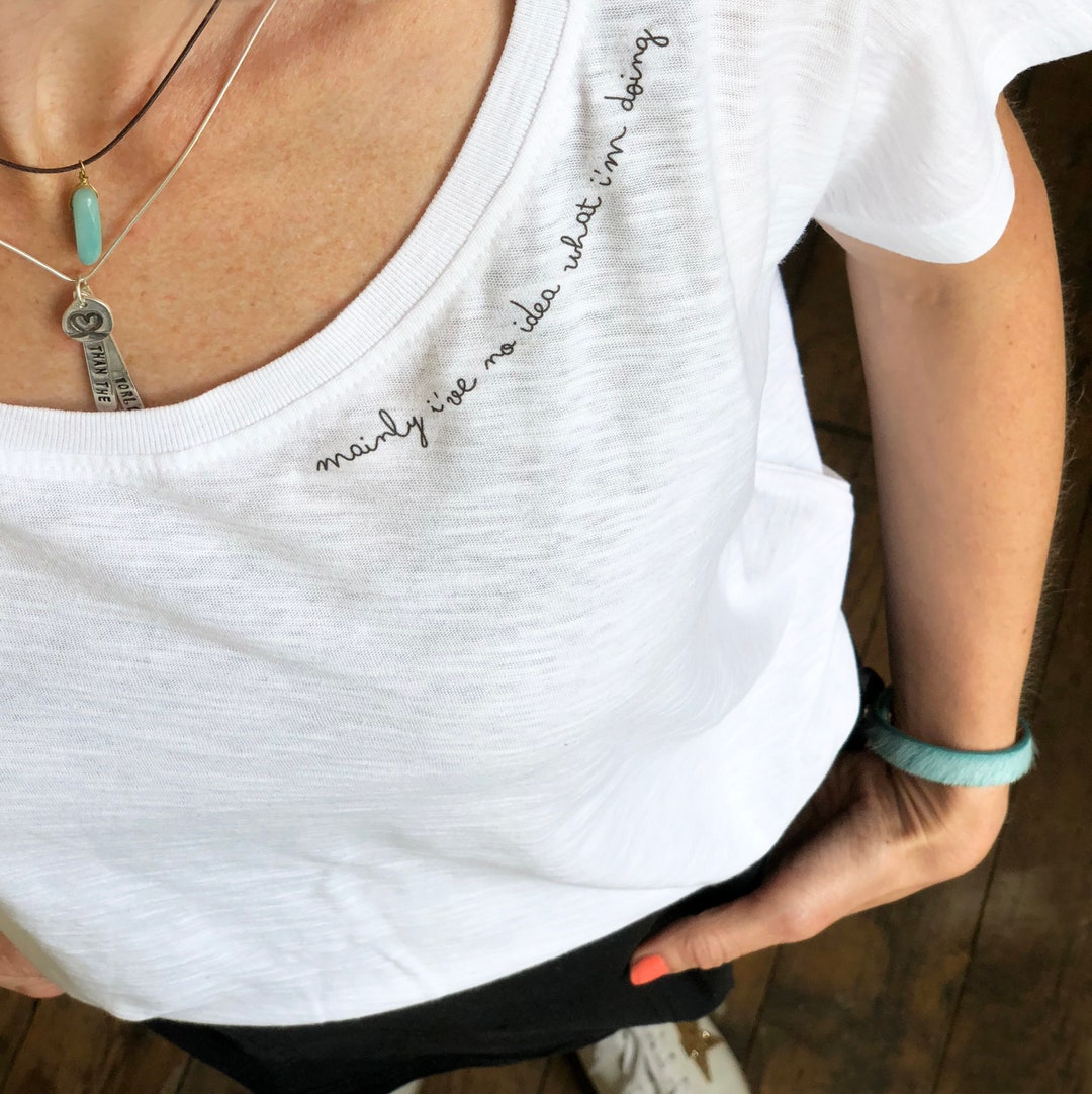 Slogan T Shirt | Bespoke Slogan | Organic Cotton Tee | Motto Tee ...