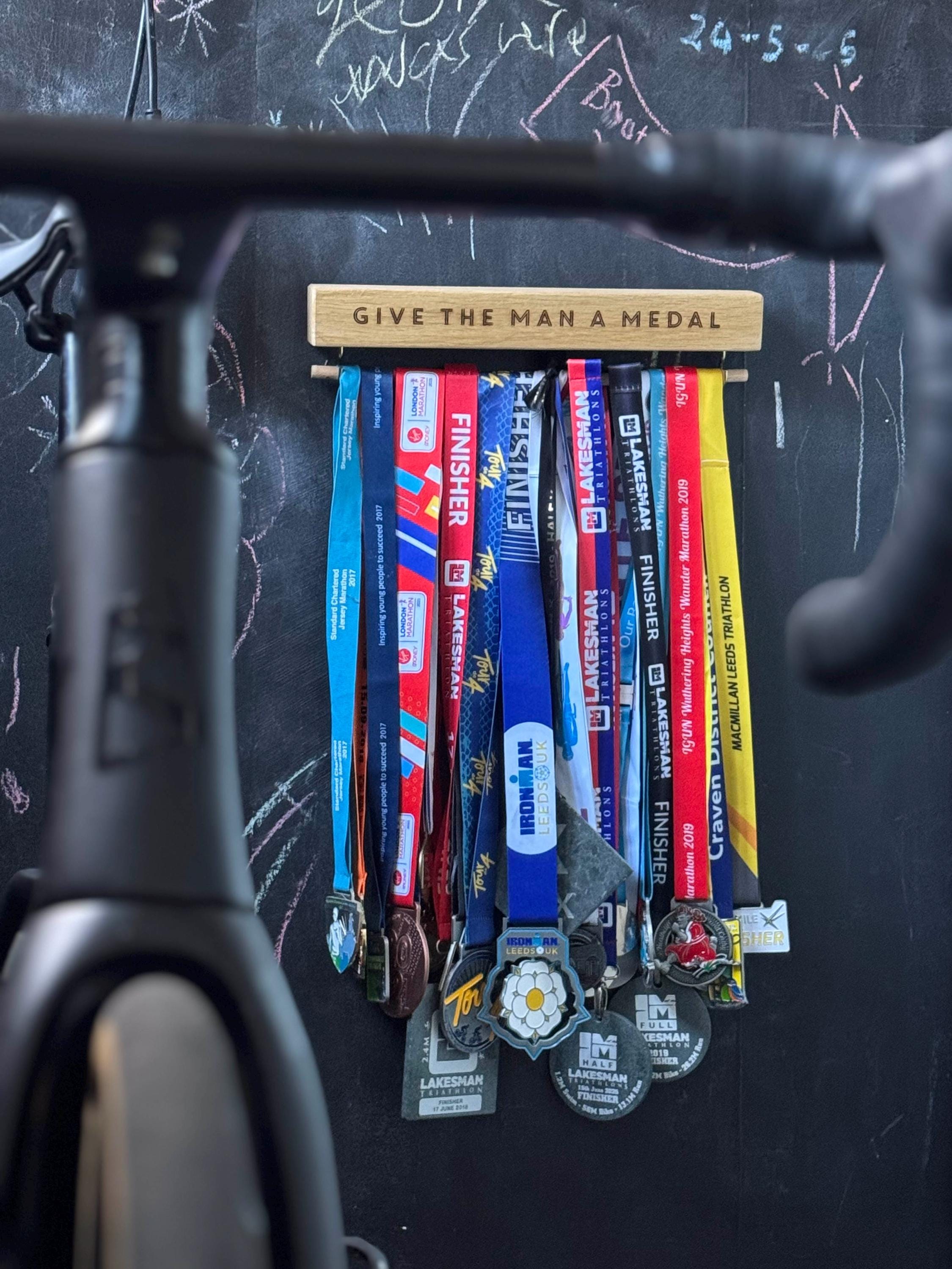 Medal Wall Display Holder Made From Recycled Oak - Etsy