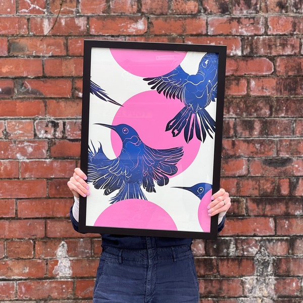 Polka Dot Bird - Etsy