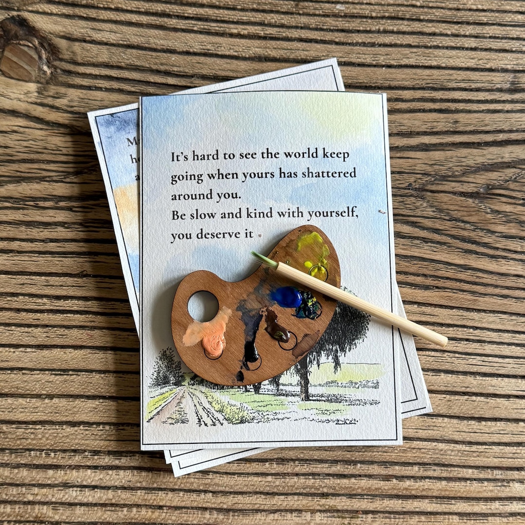Grief Quote Mini Watercolour Paint Kit - Etsy UK