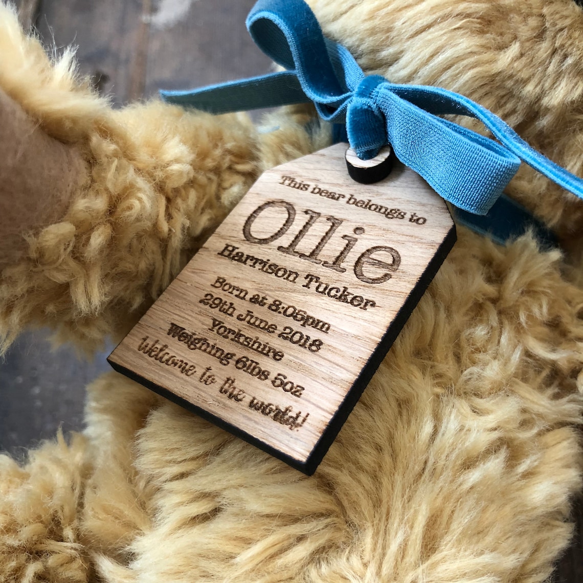 Personalised New Baby Teddy Bear New Baby Gift New Born - Etsy