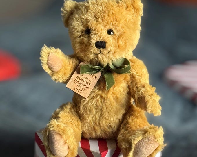 Handmade Artist Teddy Bear, White Teddy Bear, Jointed Teddy Bear, Hump ...