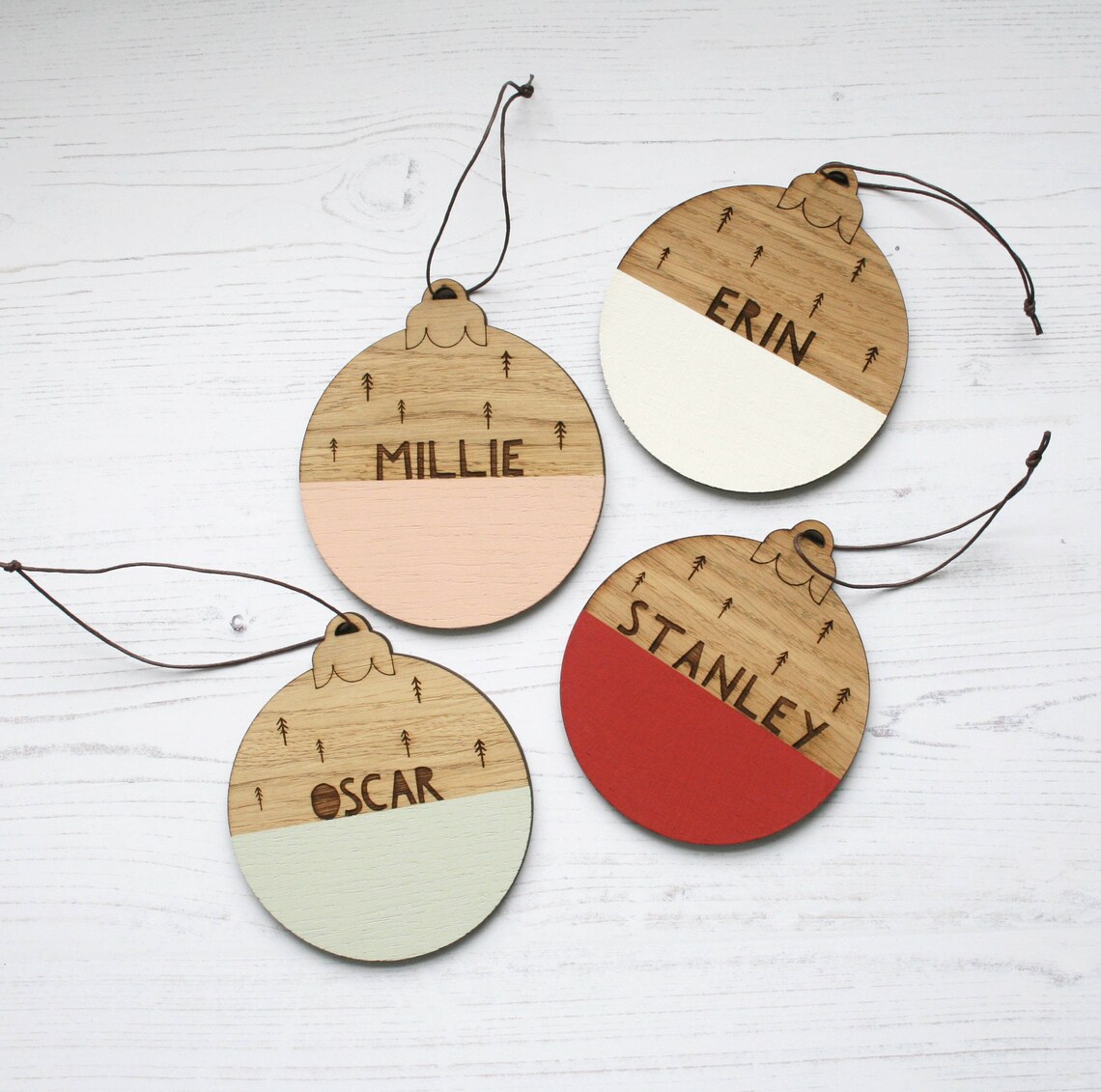 Personalised Christmas Name Bauble Christmas Decoration - Etsy
