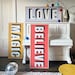 Bespoke Large Painted Wooden Sign - Drop Shadow - Etsy UK