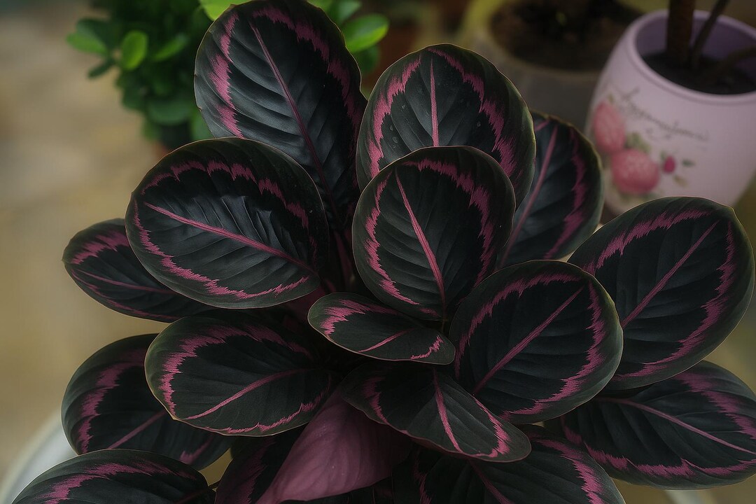 Edgy Pink Calathea Couture 25 Seeds: Tropical Foliage Plant - Etsy