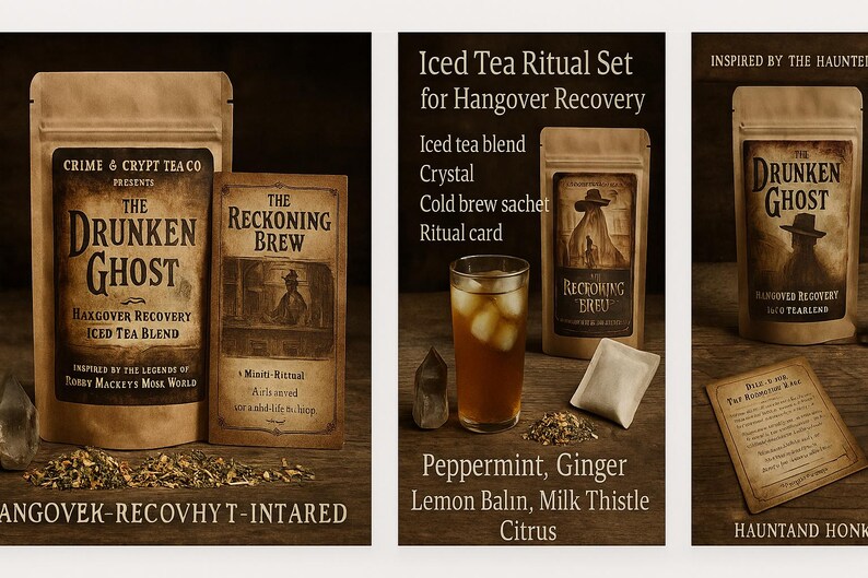 The Drunken Ghost | Iced Tea Ritual Set for Hangover Recovery | Herbal ...