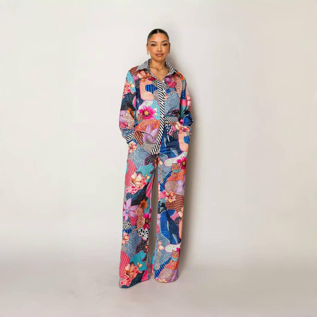 Wild Jungle Patchwork Two-piece Set – Fierce & Fun Resort Wear - Etsy