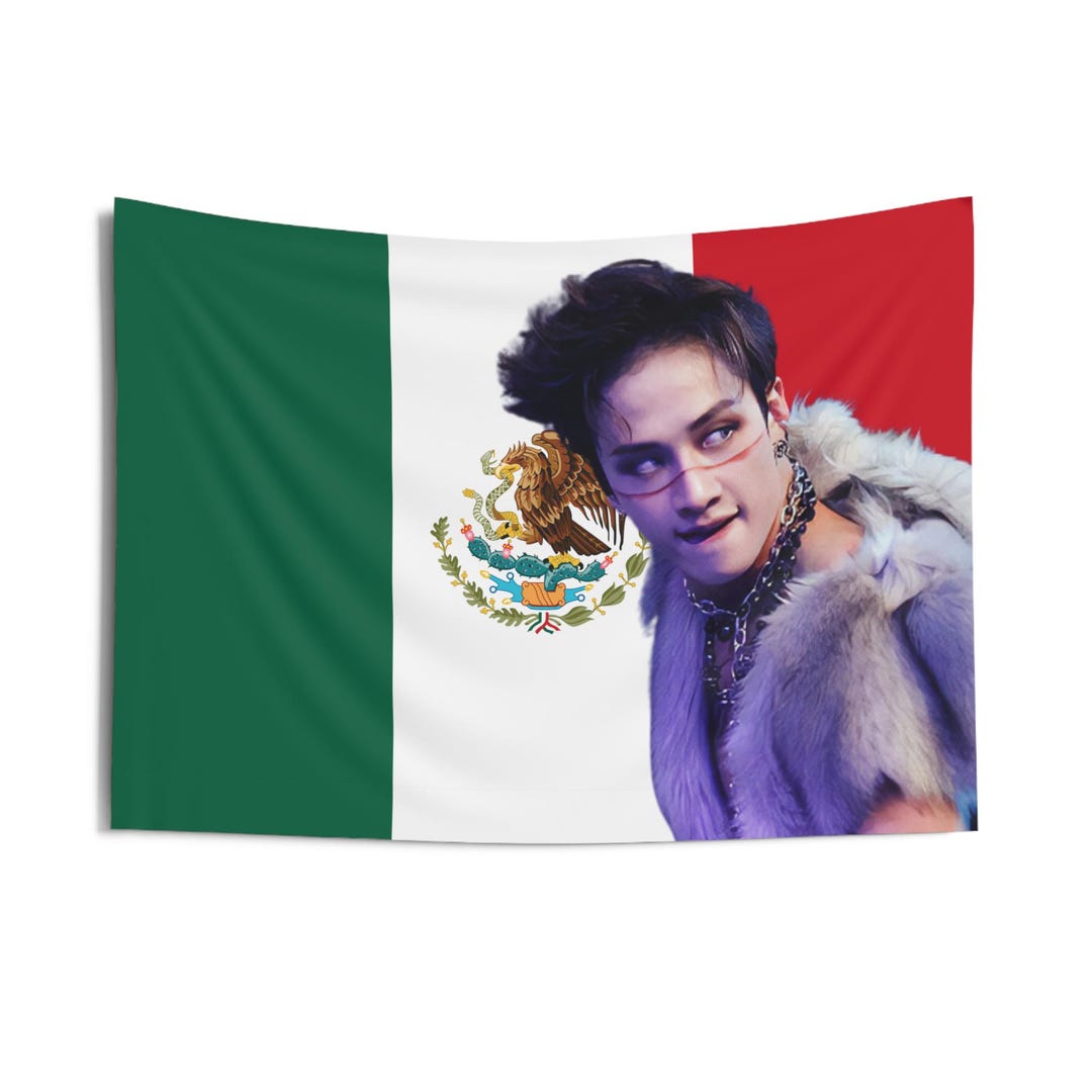 Bang Chan Alpha Wolf Mexican Flag, Stray Kids Concert Banner, SKZ Kpop ...