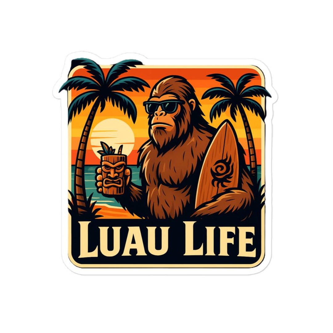 Sasquatch Sunset Sticker – Living the Luaulife - Etsy
