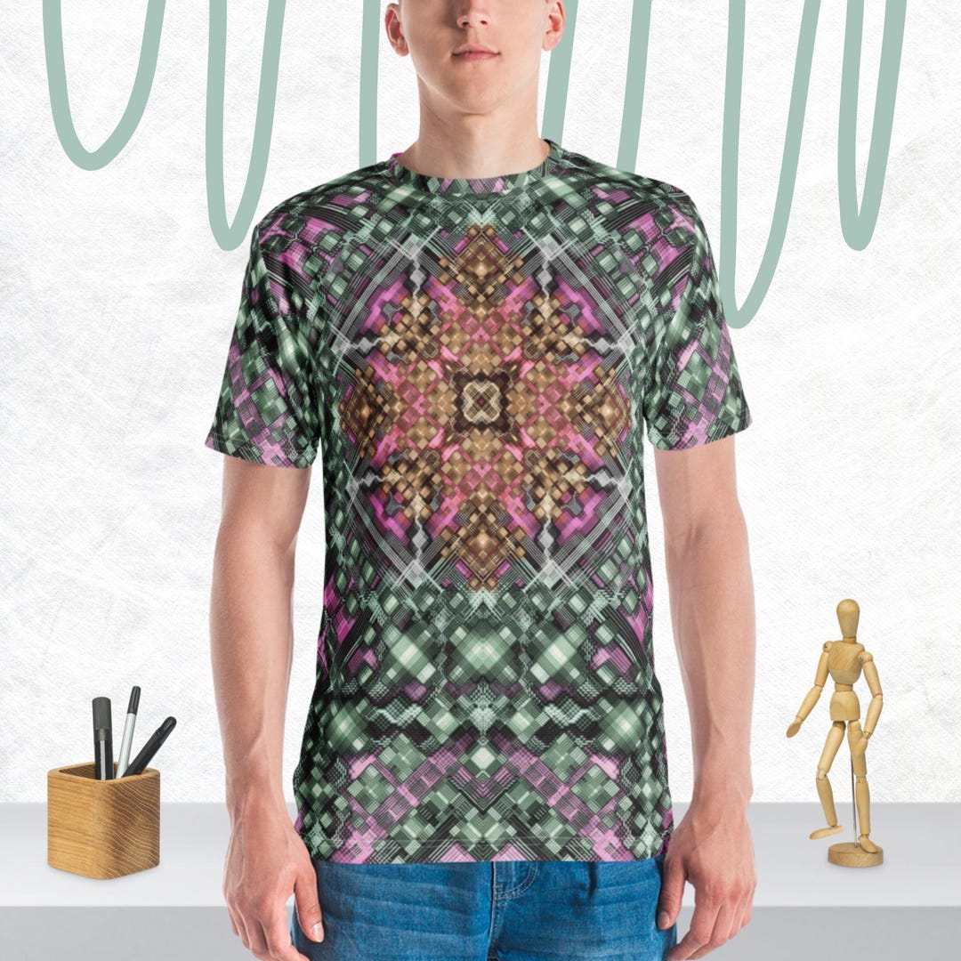 Trippy Tiles T-shirt - Etsy