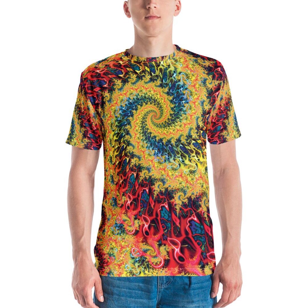 Trippy Drippy Fractal T-shirt - Etsy