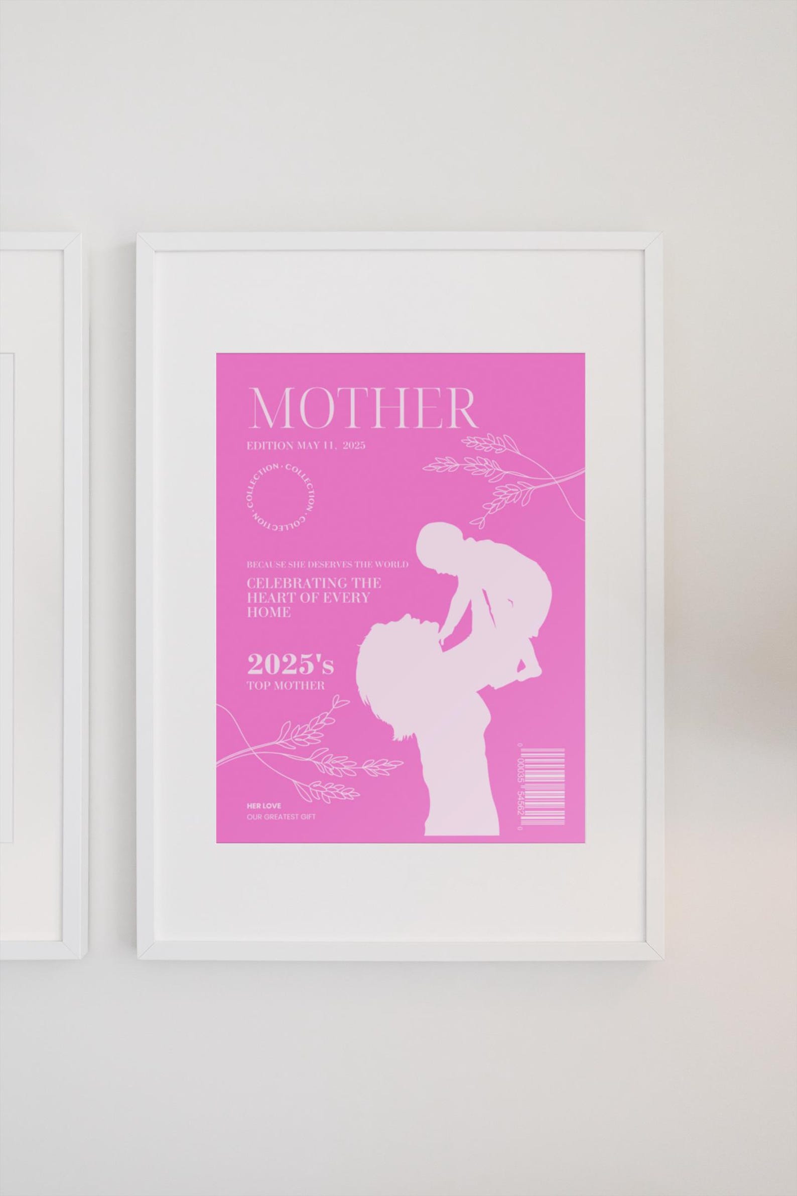 Mother’s Day Magazine Cover Digital Print | Printable Art Gift for Mom ...