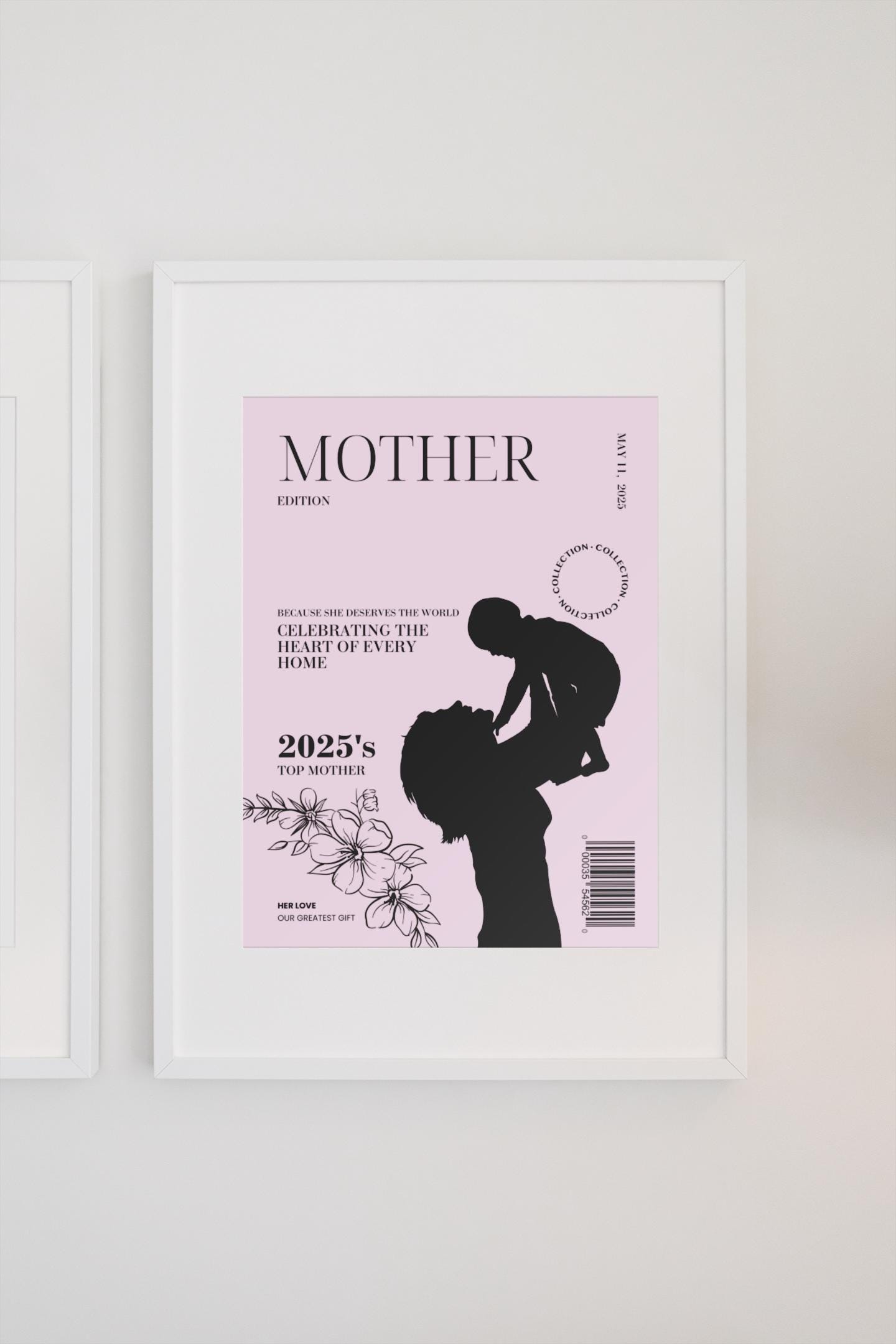 Mother’s Day Magazine Cover Digital Print | Printable Art Gift for Mom ...