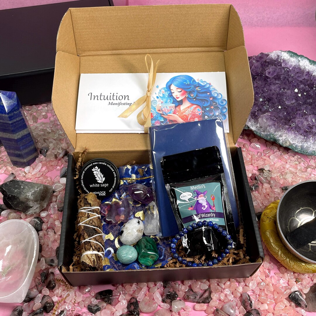 Intuition Intention Box, Self-care Intuition Manifesting Gift Set With ...