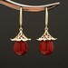PL-035-RD / 2 Pcs red Tear Drop Shell Pearl Half-drilled - Etsy