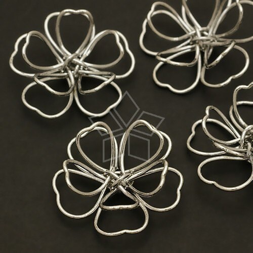 AC-320-OR / 4 Pcs Flower Frame Connector Wire Flower | Etsy