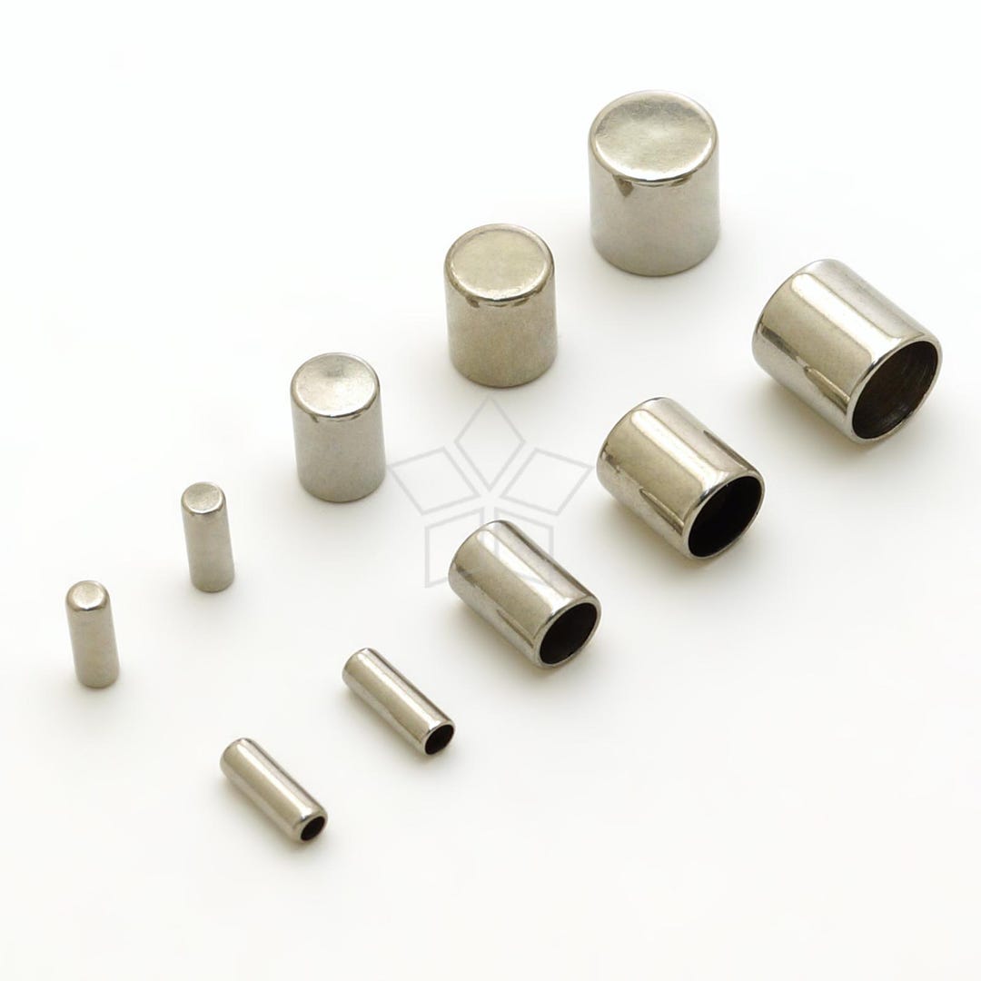 SG202 / 10 Pcs - Stainless Steel Cord End Caps for 1mm 1.5mm 3mm 4mm ...