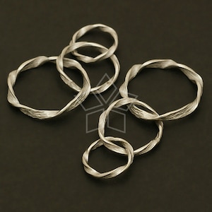 AC-384-OR / 2 Pcs - Triple Link Circle Connector, Open Rings Pendant ...