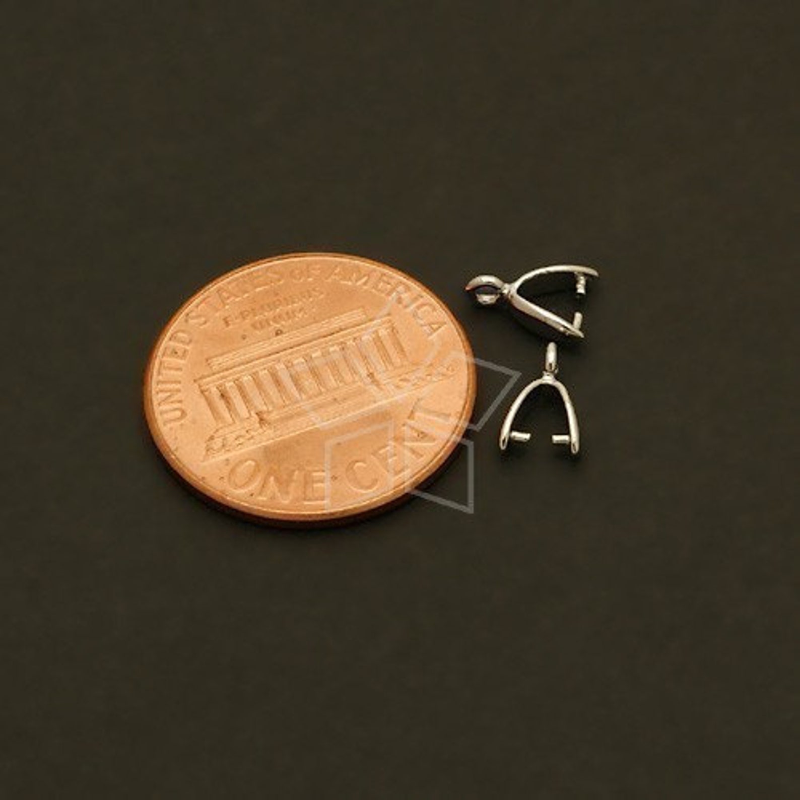 PS-016-OR / 10 Pcs Mini C-type Pinch Bail Pendant Bails - Etsy