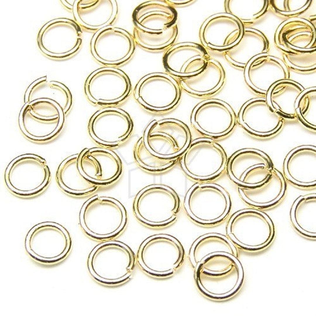 BS-106-GD / 10 Grams - 4mm Jump Rings, Metal Open Jump Rings ...