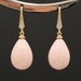 PL-034-PK / 2 Pcs - Light Pink Tear Drop Shell Pearl, Milky Pink Half ...