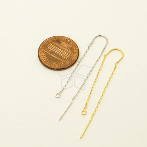 EA-162-OR / 2 Pcs - Long Chain Earring, Chain Hook Earring, Jewelry ...