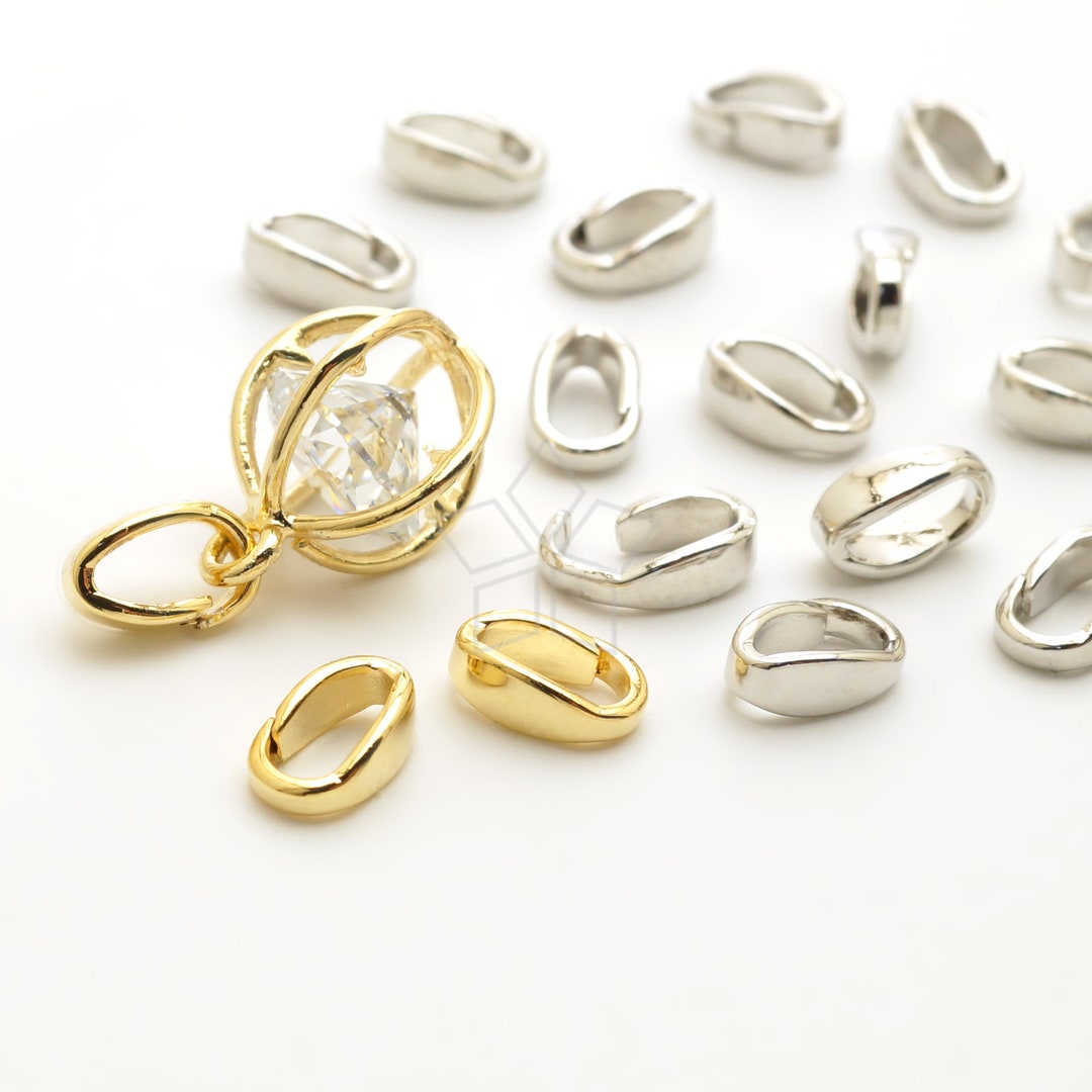 PG-025-OP/ 10 Pcs - Openable Pendant Bail for Jewellery Craft Necklace ...