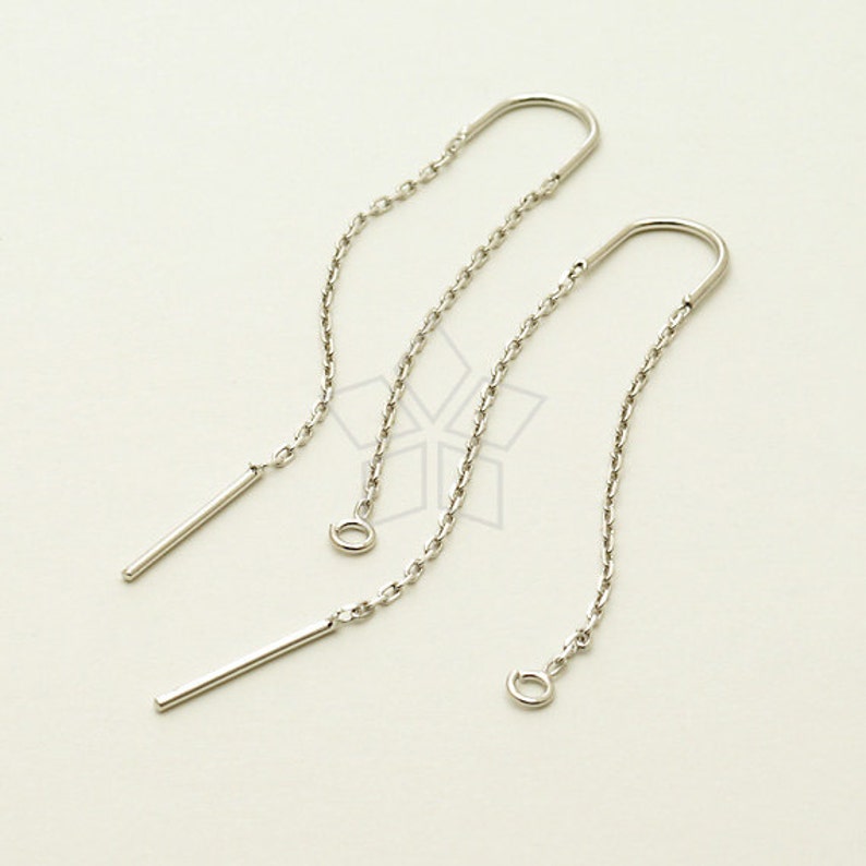 EA-162-OR / 2 Pcs Long Chain Earring Chain Hook Earring | Etsy