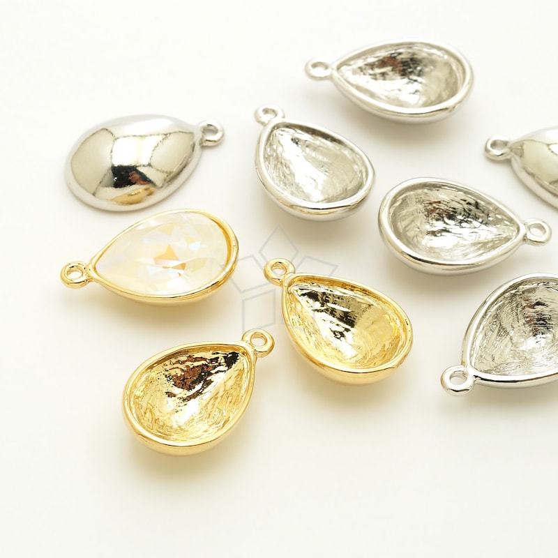 Pear Shaped Bezel Pendant - Etsy