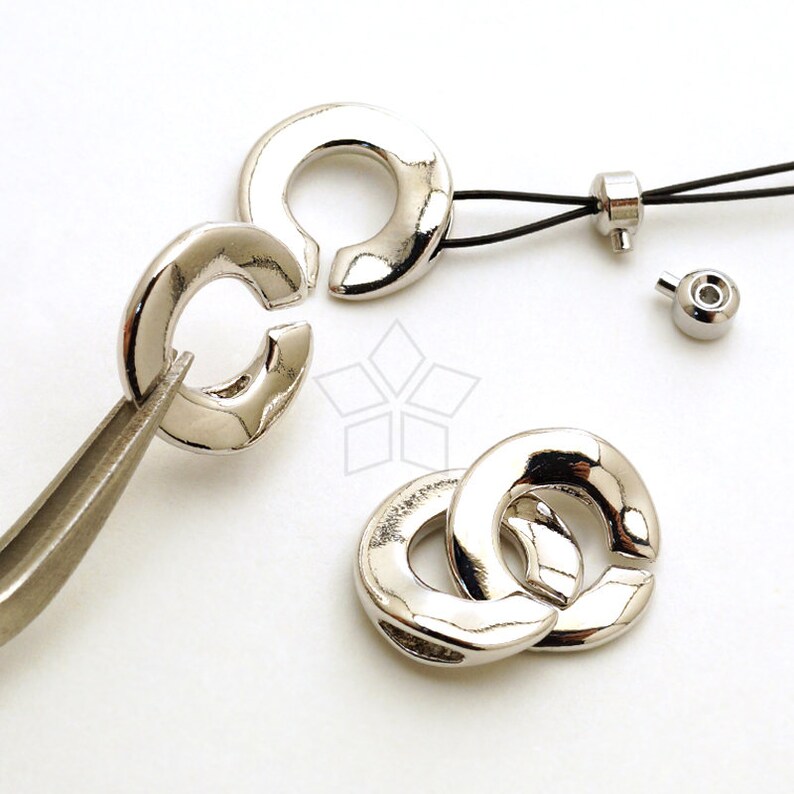 CS-037-OP / 1 Set Two C Type Link Clasp Clasp for Bracelet | Etsy