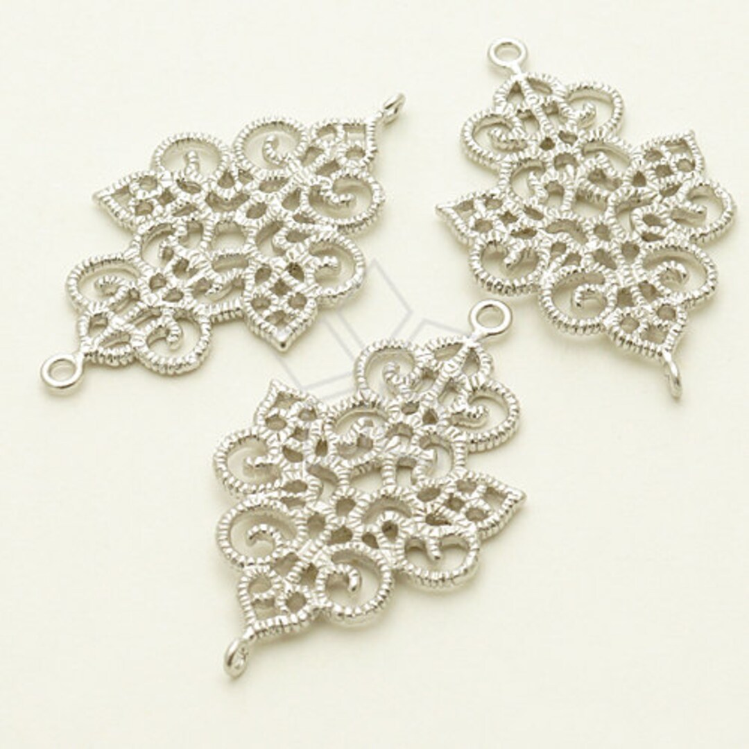 PD-992-MS / 2 Pcs - Renaissance Filigree Chandelier Earring Findings ...