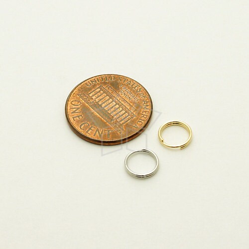 BS-118-GD / 100 Pcs - 6mm Split Jump Rings - Double Jump Rings, 16K ...