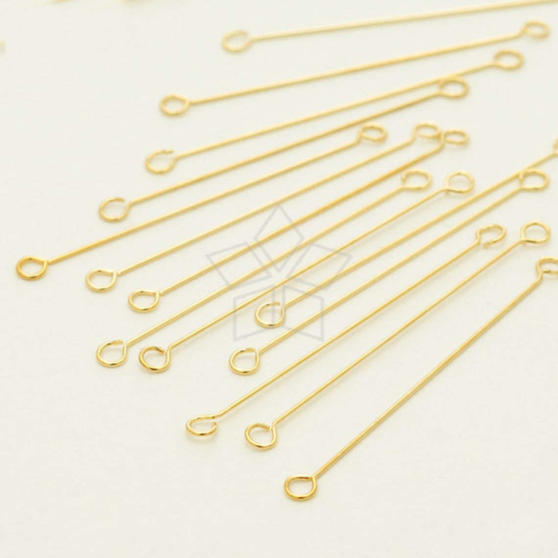 FD-108-GD / 30 Pcs 0.3mm Very Thin Double Sided Eye Pins | Etsy
