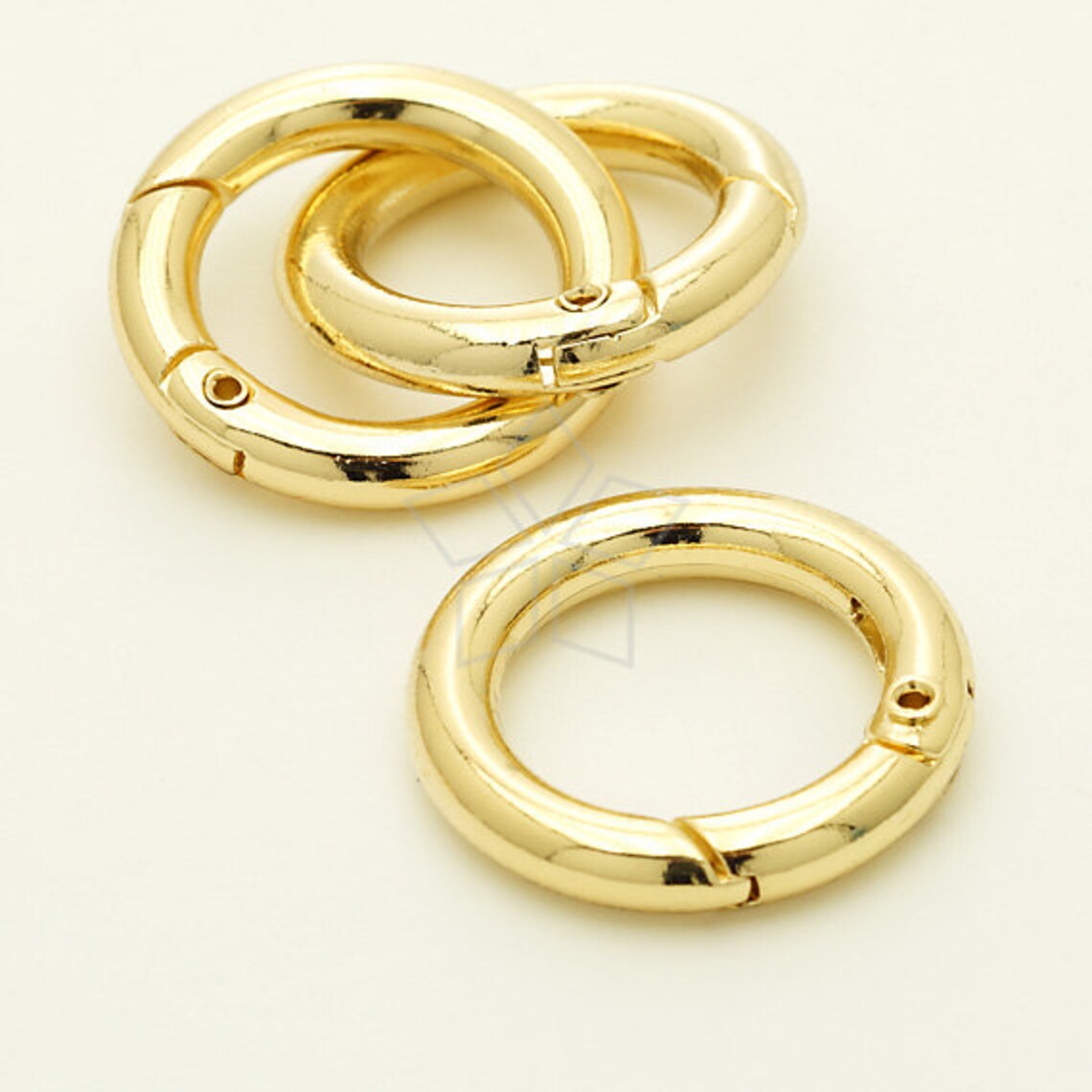 CS-002-GD / 2 Pcs Round Spring Gate Ring Spring Ring High - Etsy