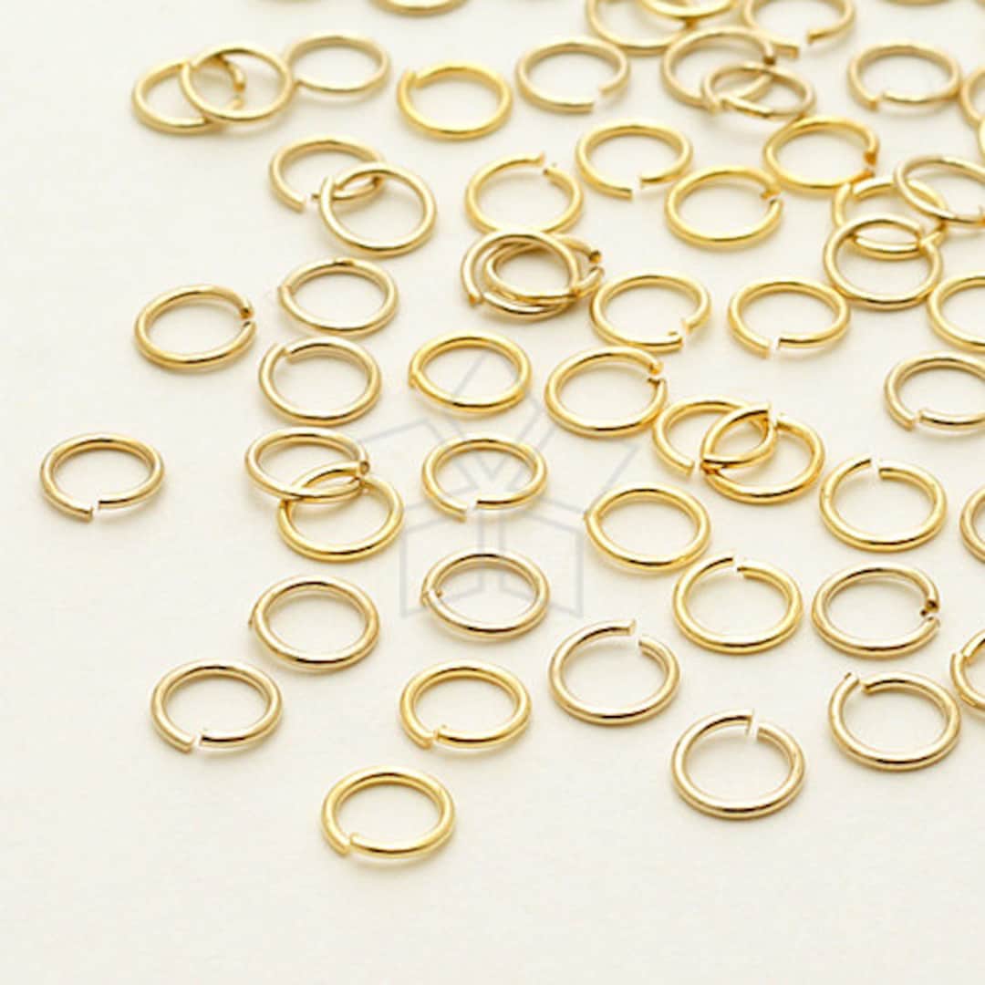 BS-122-GD / 10 Grams - 4mm Jump Rings, Metal Open Jump Rings ...