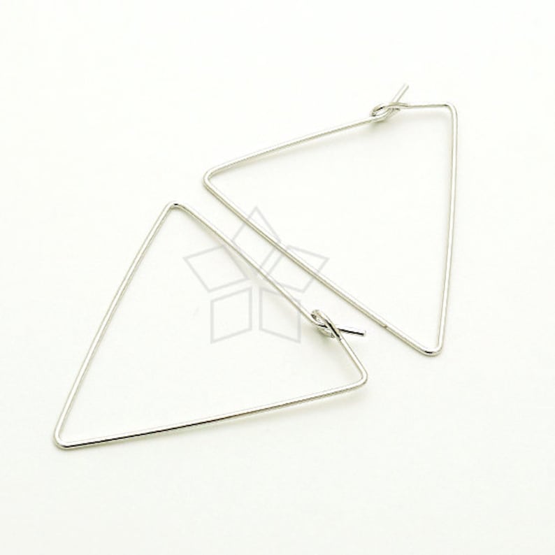 EA-191-OR / 4 Pcs Triangle Wire Earrings Triangle Hoop - Etsy
