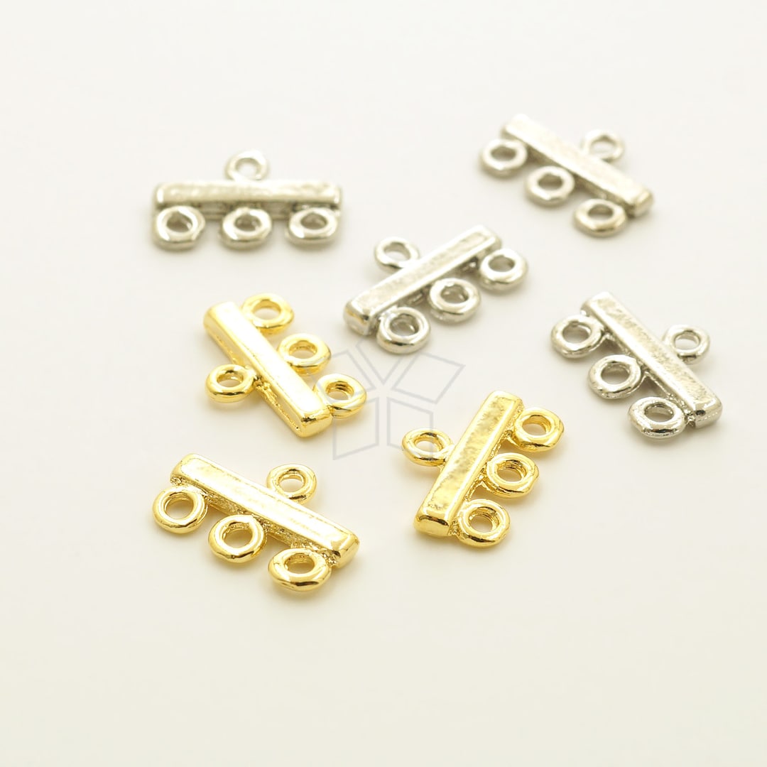 AC-006-OP / 4 Pcs - Four Loops Rectangular Connectors, Simple ...